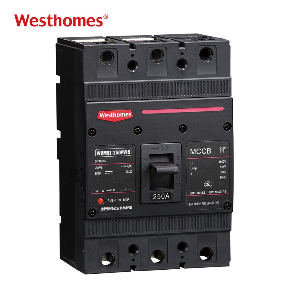 Westhomes MCCB 250A DC Solar Moulded Case MCCB Circuit Breakers with ...