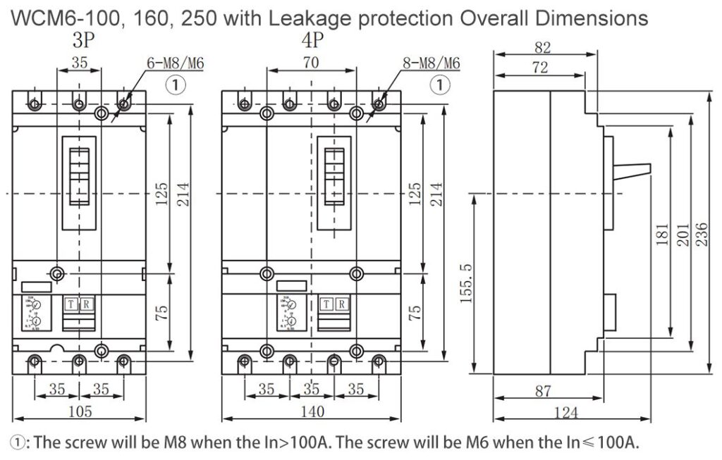 Westhomes Wcm6 Series 100A 250A 400A 600A Electric Moulded Case MCCB ...